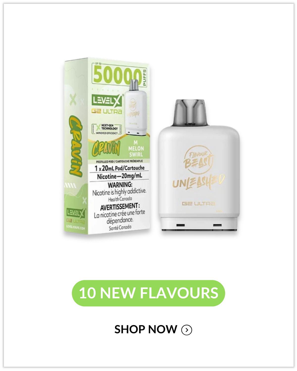 Level X Flavour Beast Unleashed G2 Ultra 50K Pods — Fat Panda Ontario