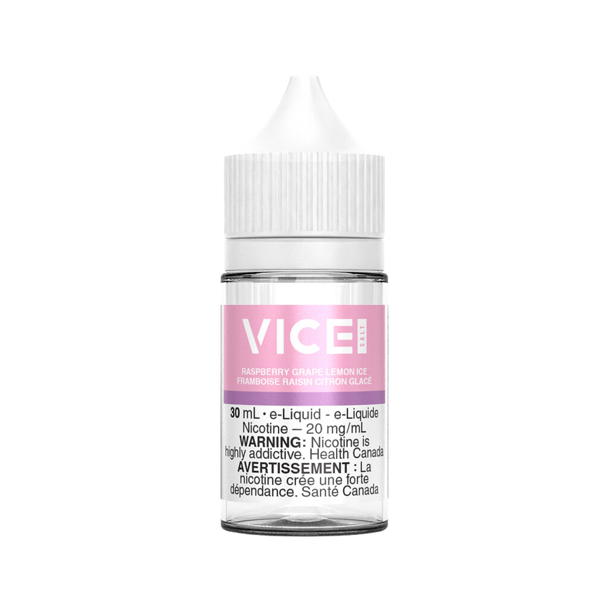 Vice Salt - Raspberry Grape Lemon Ice 30ml — Fat Panda Ontario
